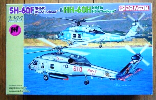 1/144 DRAGON SH-60F U.S.NAVY NH610 & HH-60H NH616 HS-6 "Indians" (Twin ...