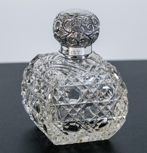 Antique William Henry Sparrow Cut Glass Scent Bottle,Silver Cap ...