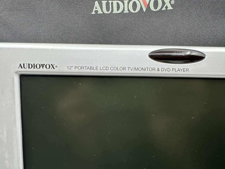 Audiovox Portable 12" LCD TV with DVD Player w/ Case & Remote & Cables ...