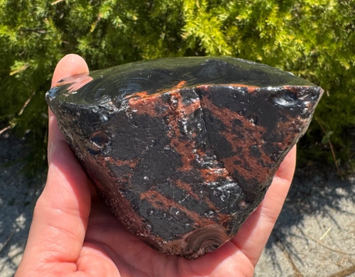 Fire Obsidian Rock RARE Rough Chunk Large Stone GORGEOUS! (#1) | eBay