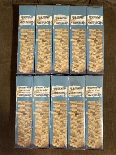 10 Tumbling Tower Games 72 Blocks Ea. 720 Blocks Total Brand New ...