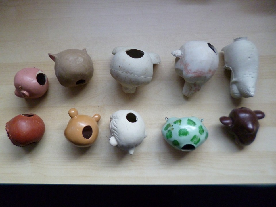 10 PELHAM PUPPET Heads Scottie Dog Pig Hedgehog Father Bear Baby Monkey ...