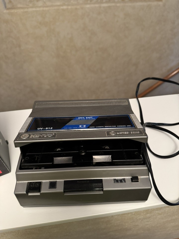 KINYO UV-512 VHS Rewinder Fast Forward Eject VCR Vintage With Box | eBay