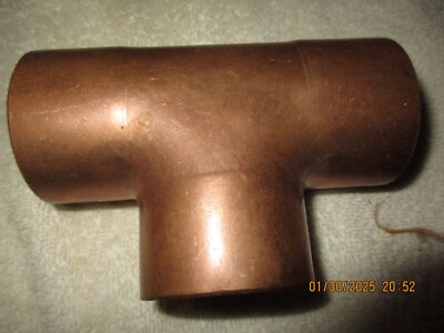 2 INCH COPPER T FITTING FOR WATER LINE UNDER PRESSURE | eBay