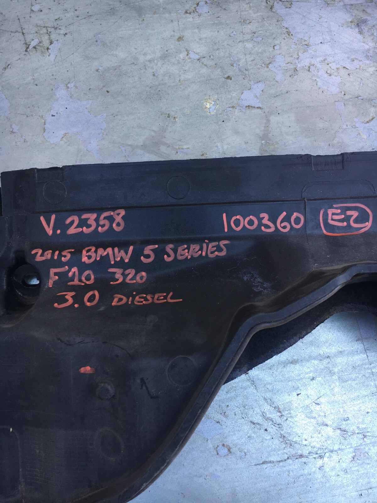 BMW 5 SERIES F10 2015 320D 3.0 DIESEL 51717204334 ENGINE FIREWALL ...