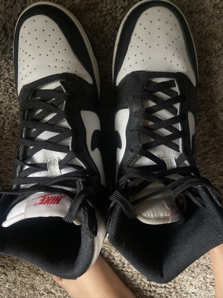 Size 9 - Nike Dunk High Black White 195238789640| eBay
