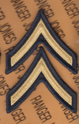 US Army Enlisted E-2 PVT Private ASU Female rank uniform ~2.5" patch ...