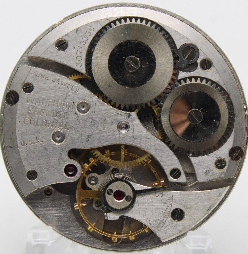 1941 WALTHAM PREMIER POCKET WATCH MOVEMENT 30713336 G… - Gem