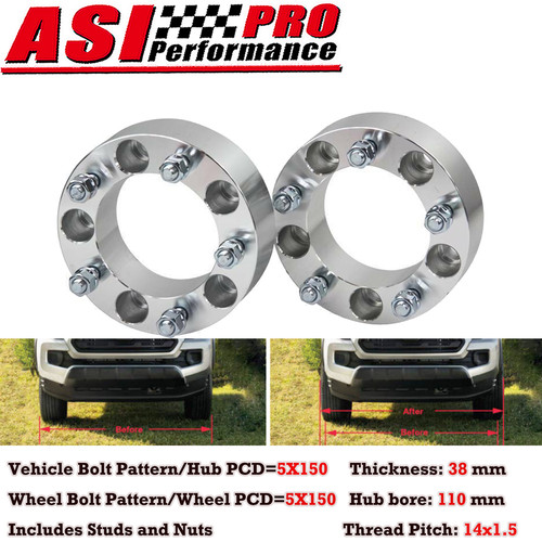 38mm Wheel Spacers Fits Toyota Landcruiser 100 105 200 205 70 76 78 79 ...