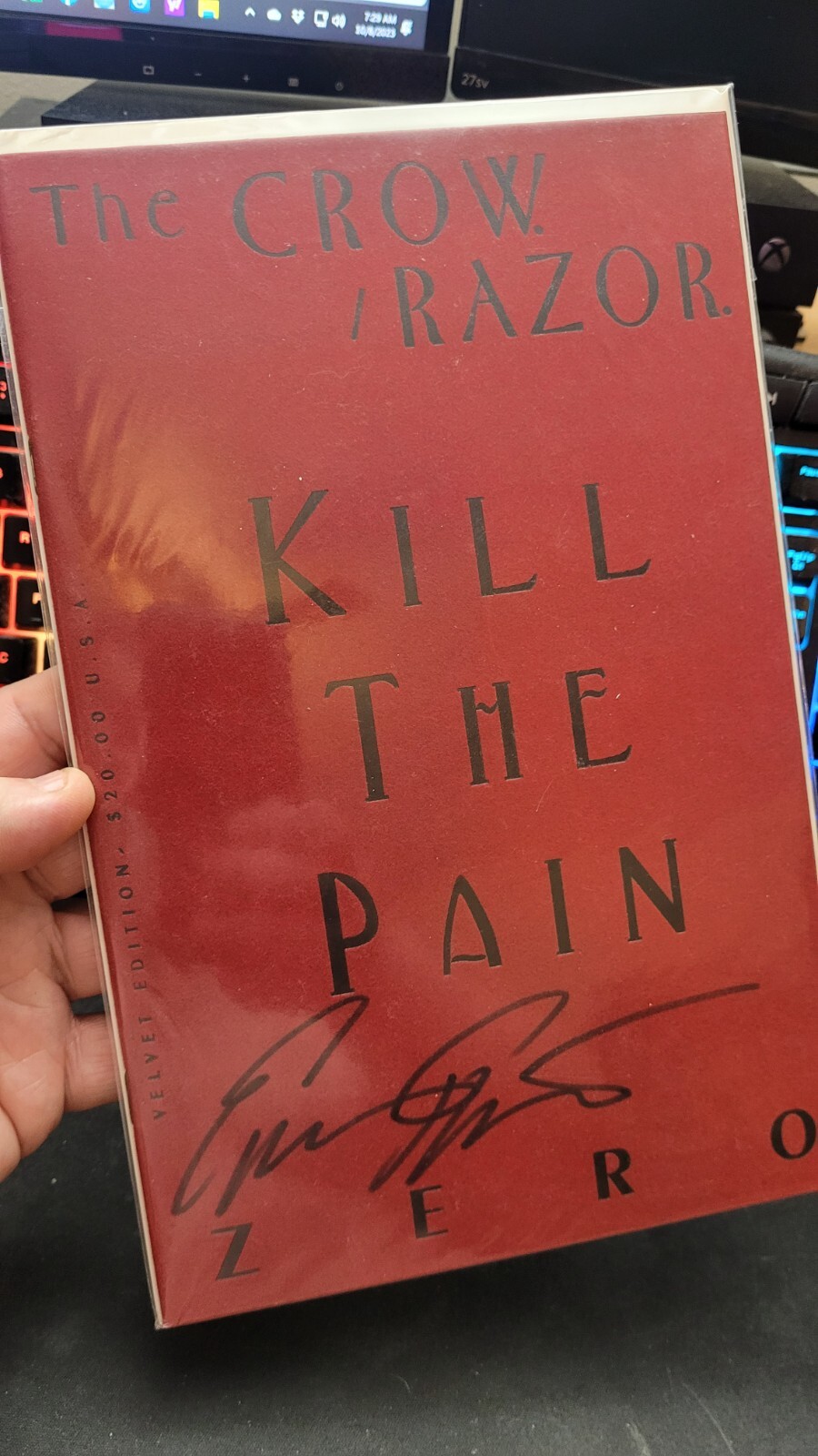 THE CROW /RAZOR, KILL THE PAIN #0, RED VELVET EDITION, SIGNED (Everette ...