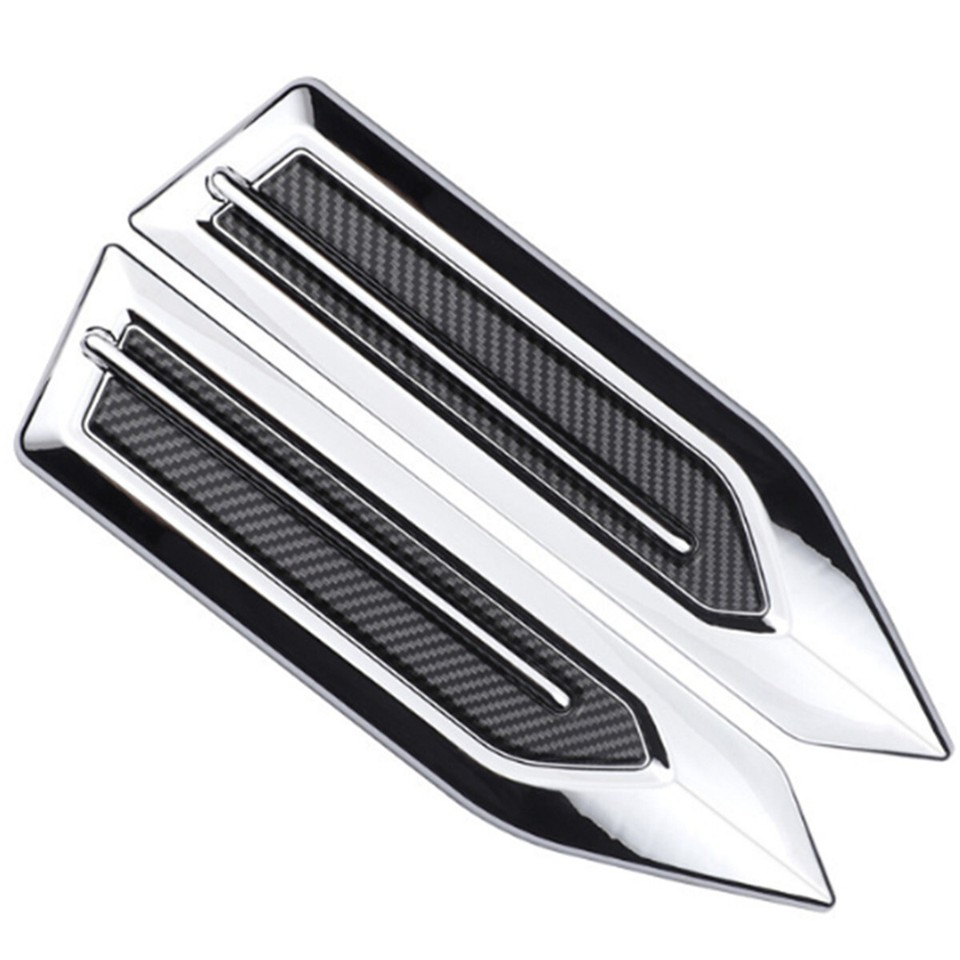 Car Side Air Flow Vent Shark Grilles Fender Stickers Door Wing Cover ...
