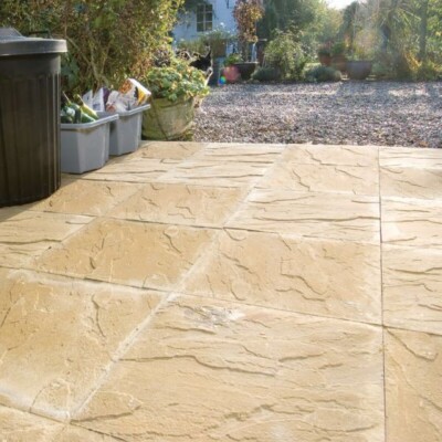 BRADSTONE PEAK RIVEN BUFF PAVING SLABS 600X600X35MM CODE 03086 | eBay UK