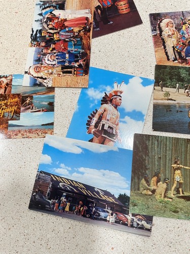 VTG Native American Postcards Lot of 8 1970s USA Indigenous Reenactment ...