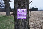 Posted Sign Purple Private Property for outdoors - 11" x 11" 100 per ...