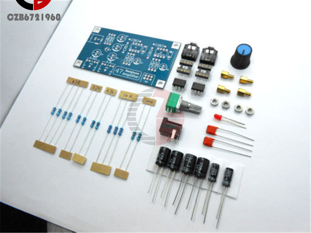 Portable Headphone Amplifier Board DIY Kit AMP Module For Classic 47 ...
