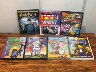 Lot of 7 Family/Kids DVDs - Harry Potter, Wiggles, LEGO, DBZ, AFV, Cat ...