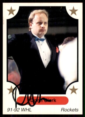 1991-92 7th Inning Sketch WHL Donn Clark IP Signed Auto Tacoma Rockets ...