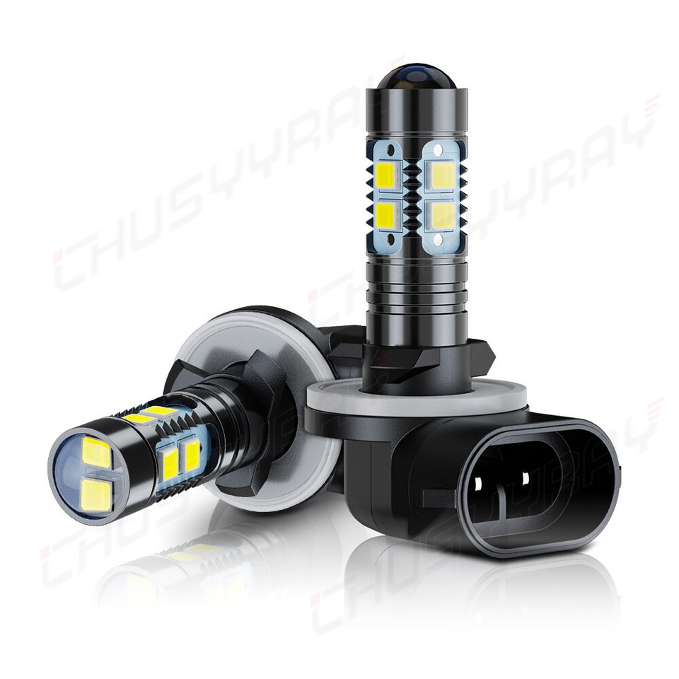 For 1991-1996 c4 Corvette 100W LED HID Fog Light Conversion Kit SUPER ...