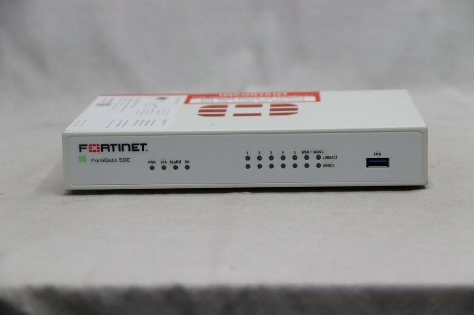 Fortinet Fortigate-50E Network Security Firewall Initialized FG-50E w ...