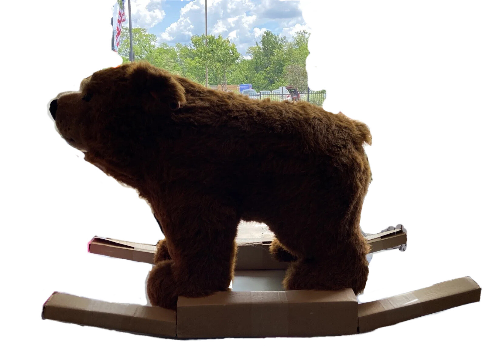 Steiff Germany COSY FRIENDS Riding/Rocking Bear HUGE GRIZZLY EAN ...