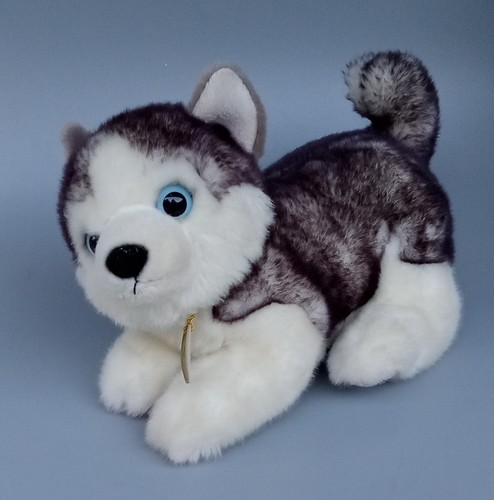Aurora Miyoni Husky Plush. 9" Long. So Soft | eBay