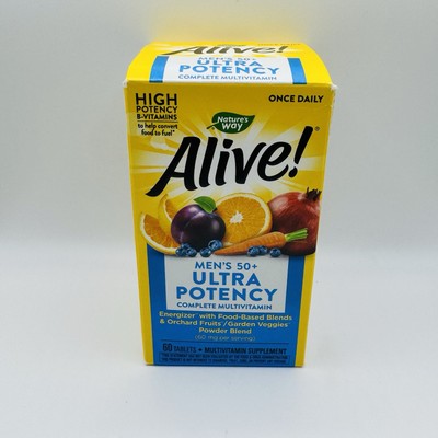Alive! Once Daily Men's 50+ Multivitamin - Ultra Potency (60 Tablets ...