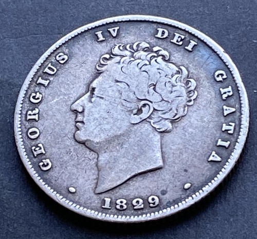 1829 George IV Silver Shilling Coin 0.9250, #E37 | eBay