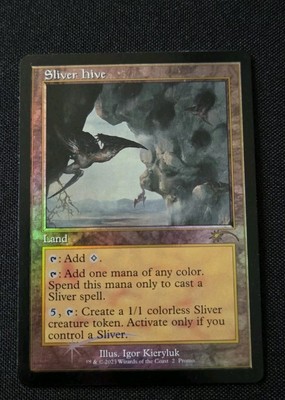 MTG - Sliver Hive - NM Retro Frame FOIL Rare - Secret Lair Drop Promo ...