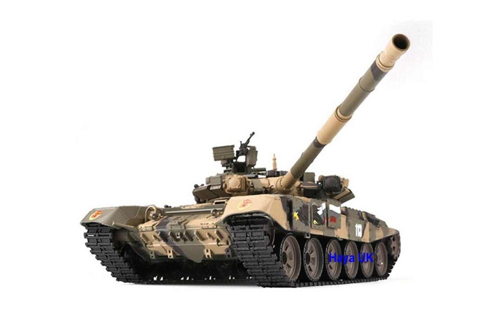UPGRADED Heng Long T90 RC Tank 2.4G BB shooting Sound Model Battle 1:16 ...