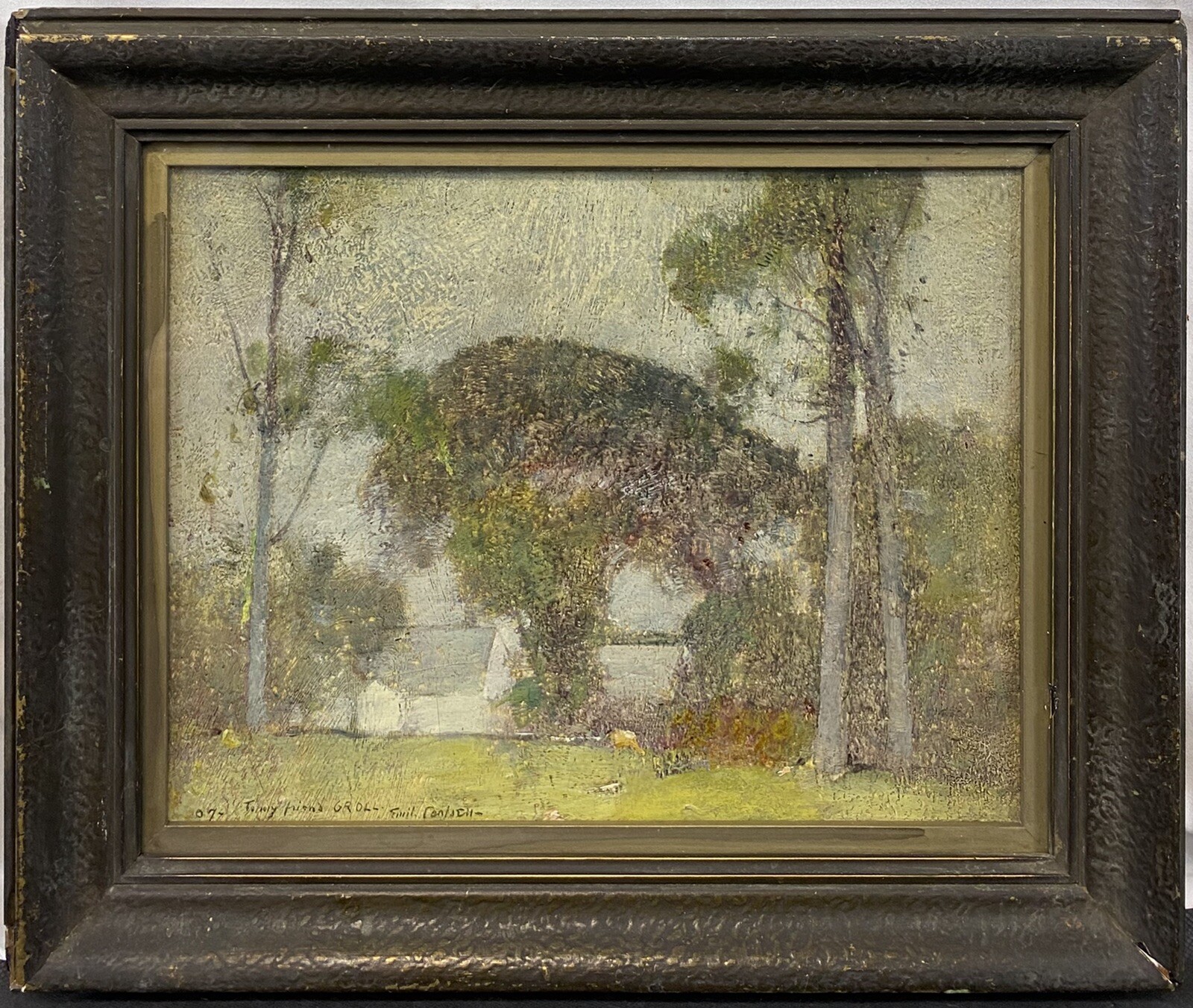 1907 Emil Carlsen “Julian Alden Weir’s House” Impressionist Landscape ...