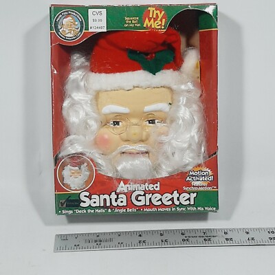 Gemmy Animated Santa Greeter Motion Activated New NOS | eBay