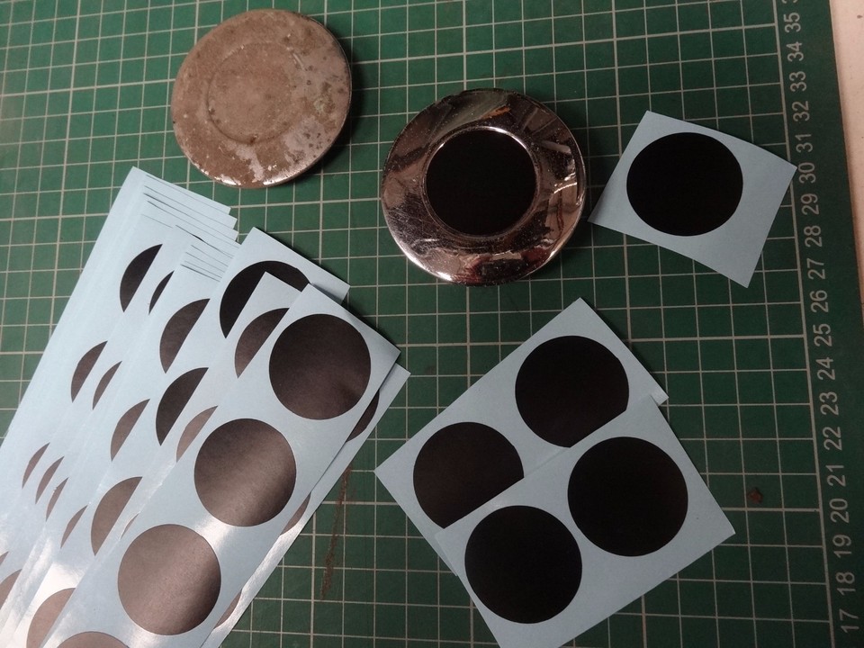 CENTER CAP DECALS 1600E CLASSIC FORD ROSTYLE WHEELS CORTINA MK1 MK2 MK3 ...