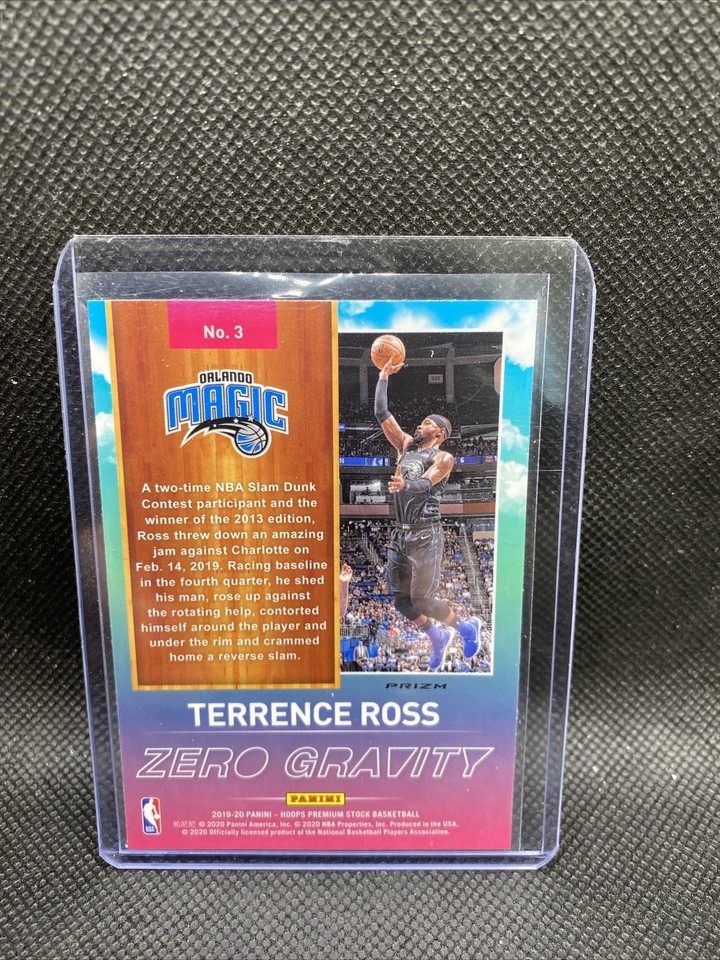 2019-20 Panini NBA Hoops Premium Stock Zero Gravity Blue Terrence Ross ...