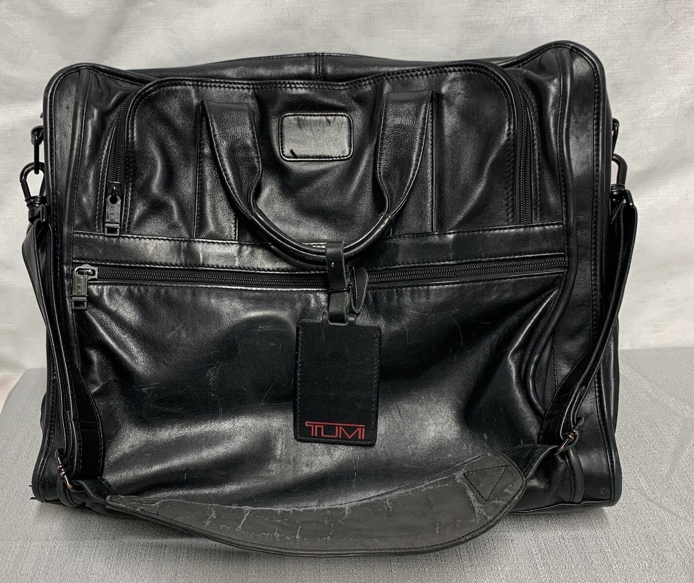 Tumi Genuine Leather Computer Laptop Briefcase Bag Wi… - Gem