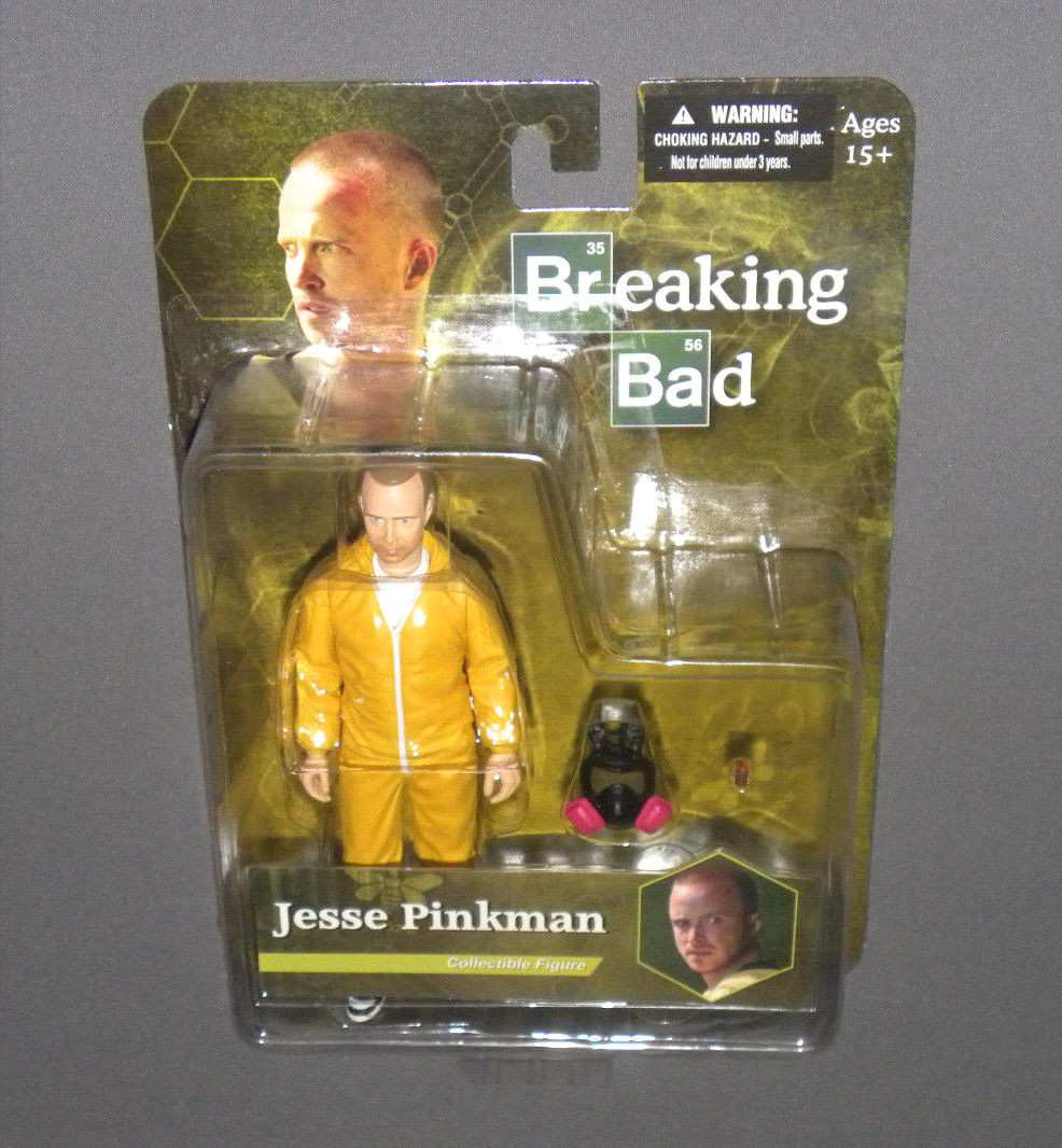 Jesse Pinkman Yellow Hazmat Suit Breaking Bad Collectible Figure MEZCO ...