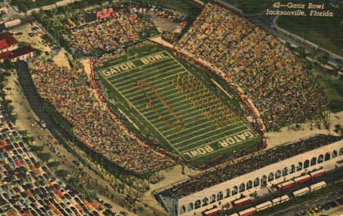 Postcard Gator Bowl Jacksonville Florida FL | eBay