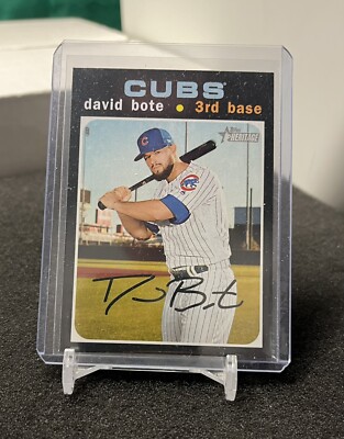 David Bote 2020 Topps Heritage card 84 Chicago Cubs | eBay
