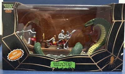 Lemax Spooky Town Terror on the Nile Halloween Village Mummy Egyptian ...