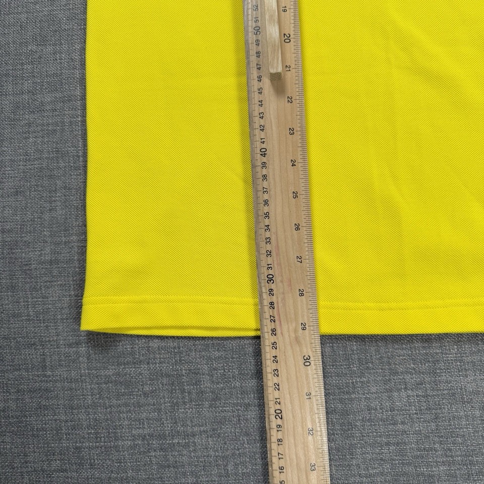 Hugo Boss Polo Shirt Men’s Size Large Yellow Logo Regular Fit Short ...