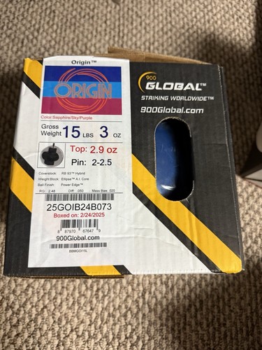 15lb NIB 900 Global Origin Bowling Ball | eBay