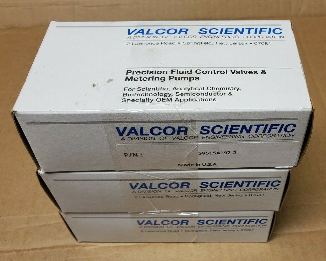 Lot of 3 - New Valcor Scientific SV515A197-2 Solenoid Valve 24VDC 7W | eBay