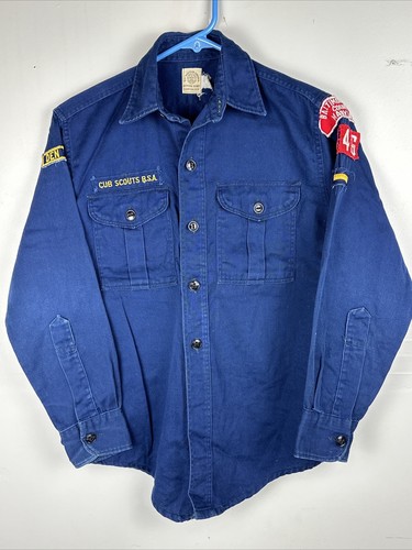 Vintage Cub Scout Boy Scouts | Blue Uniform LS Shirt | Baltimore 846 ...