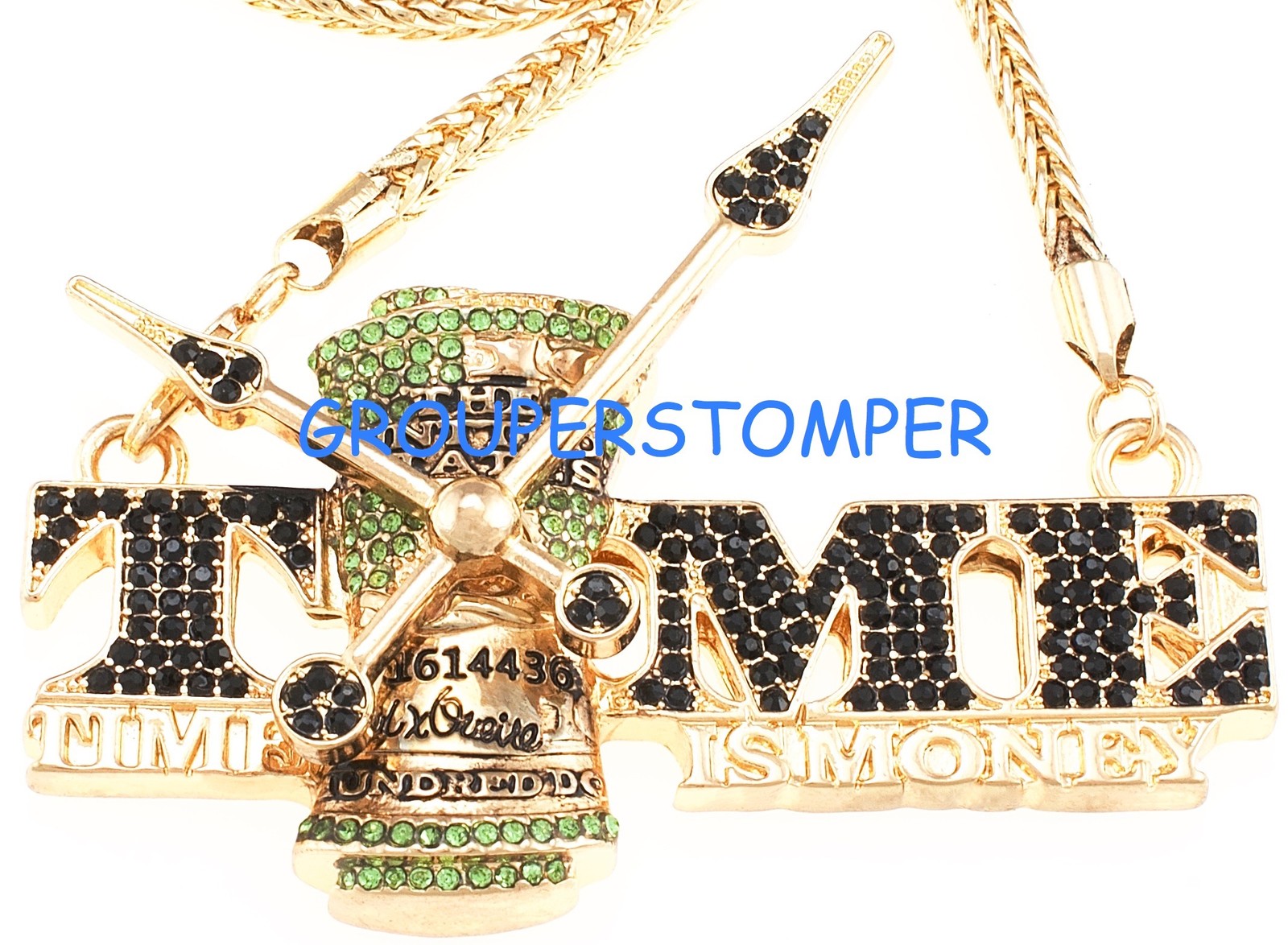 Time Is Money Necklace New Pendant with 36 Inch Chain | eBay