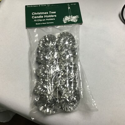 Vintage Christmas Tree Clip On Candle Holders 10 Biedermann & Sons West ...