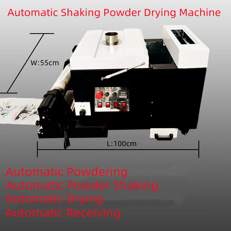 Double Head XP600 A3+ DTF Printer with Automatic Powder Shaking Machine ...