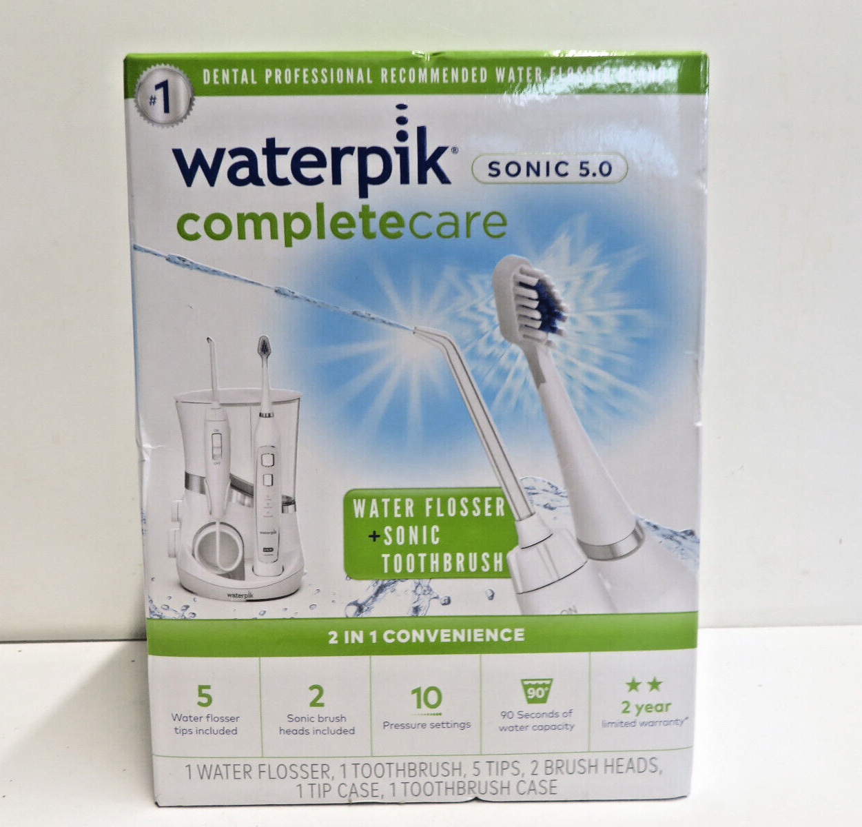 Waterpik Complete Care 5.0 Water Flosser+Sonic Electric Toothbrush ...