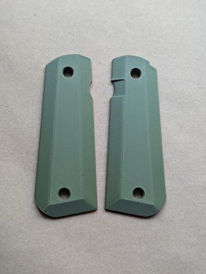 Government Colt 1911 Clean Bobtail Grips - Dark Green - 3D Printed ...