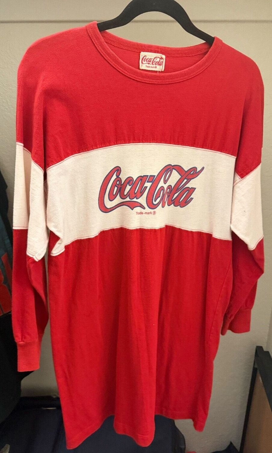 Vintage 70s 80s Licensed Promo Coca-Cola Long Sleeve … - Gem
