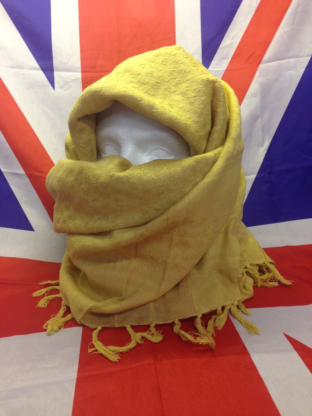Genuine British Army Surplus Shemagh Scarf in Desert Sand/Gold Grade A ...