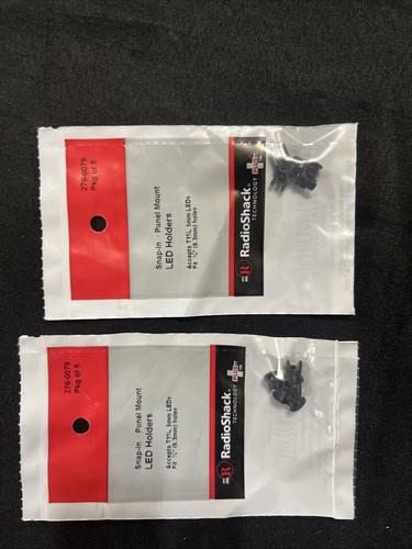 Radio Shack Snap In Panel Mount LED Holders, T1 3/4, 5mm LEDs 276-0079 ...